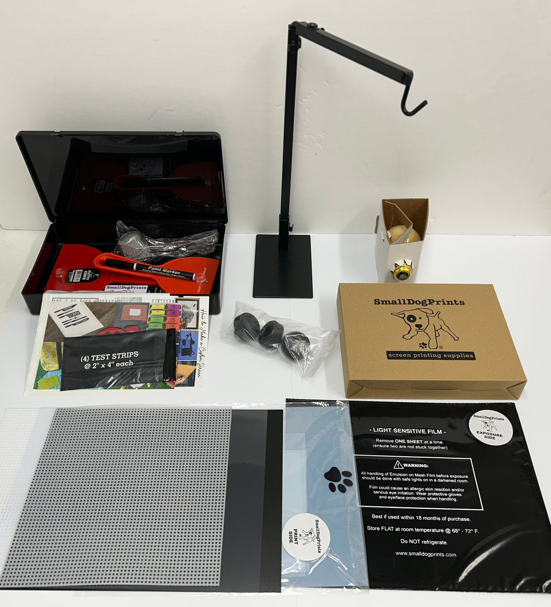 Complete Screen Printing Kit (w Light Kit & Stand) – SmallDogPrints